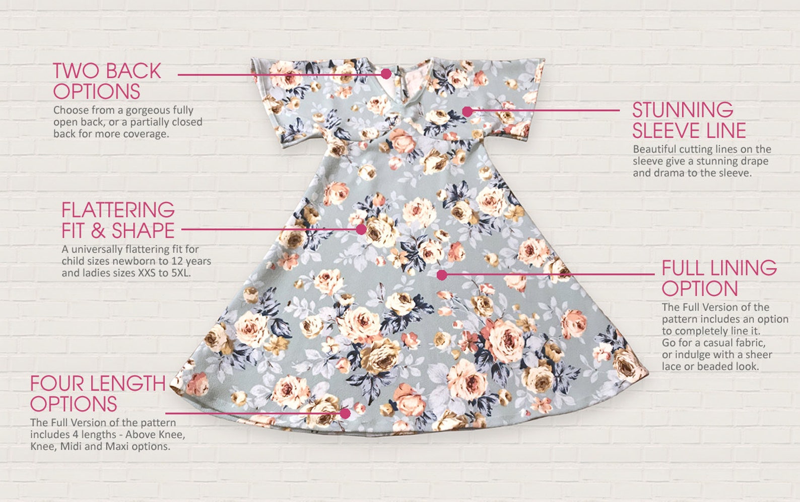 Portia Party Dress PDF Sewing Pattern Dress Pattern Party - Etsy