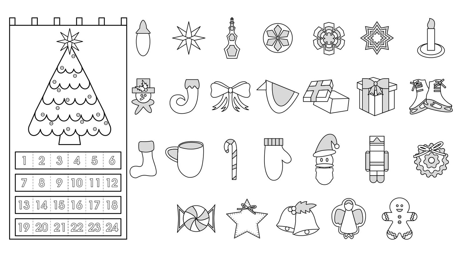 Advent Calendar PDF Sewing Pattern Christmas Pattern Advent - Etsy Canada