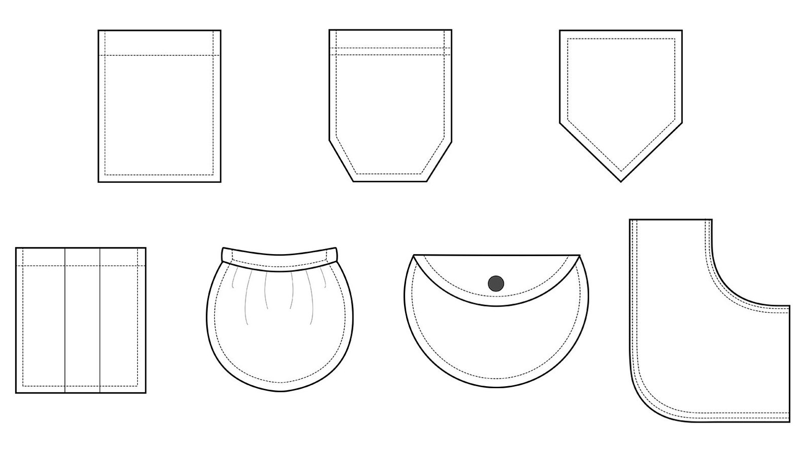 Ultimate Patch Pocket PDF Sewing Pattern Pockets Pattern | Etsy