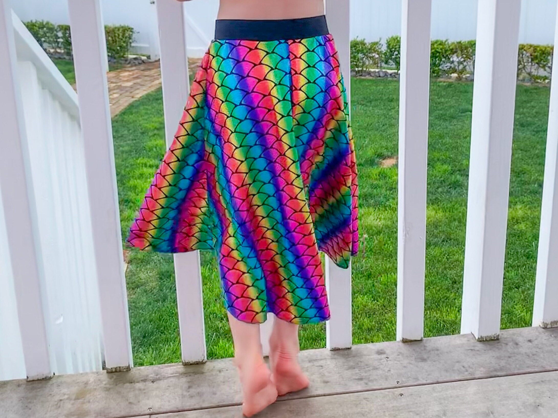 Ruffled High-low Skirt PDF Sewing Pattern Skirt Pattern | Etsy