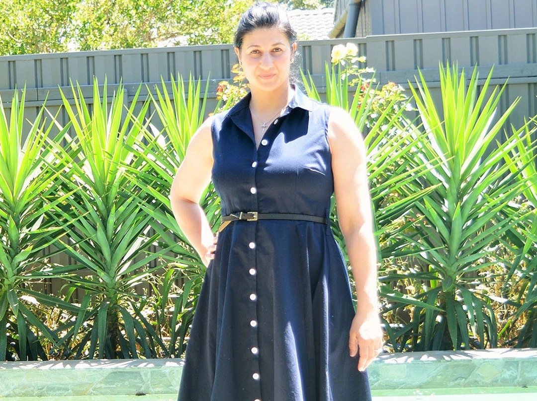 The Sofia PDF Sewing Pattern Collar Pattern, Shirt Dress Pattern ...