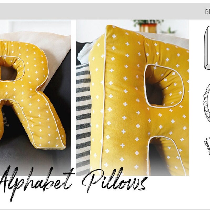 Alphabet Cushion - Etsy