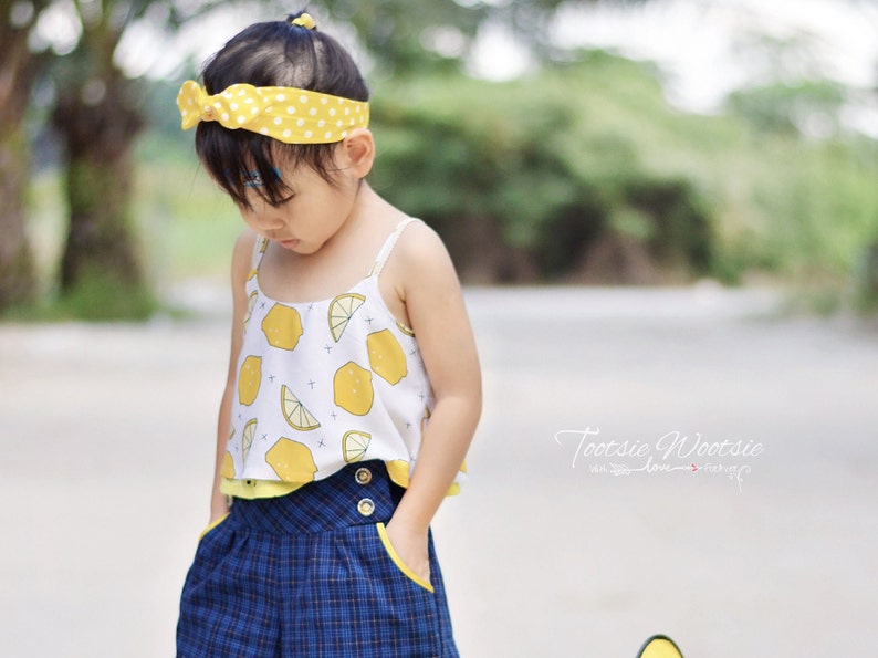 Childrens Chloe PDF Sewing Pattern Cami Pattern Cami Top - Etsy
