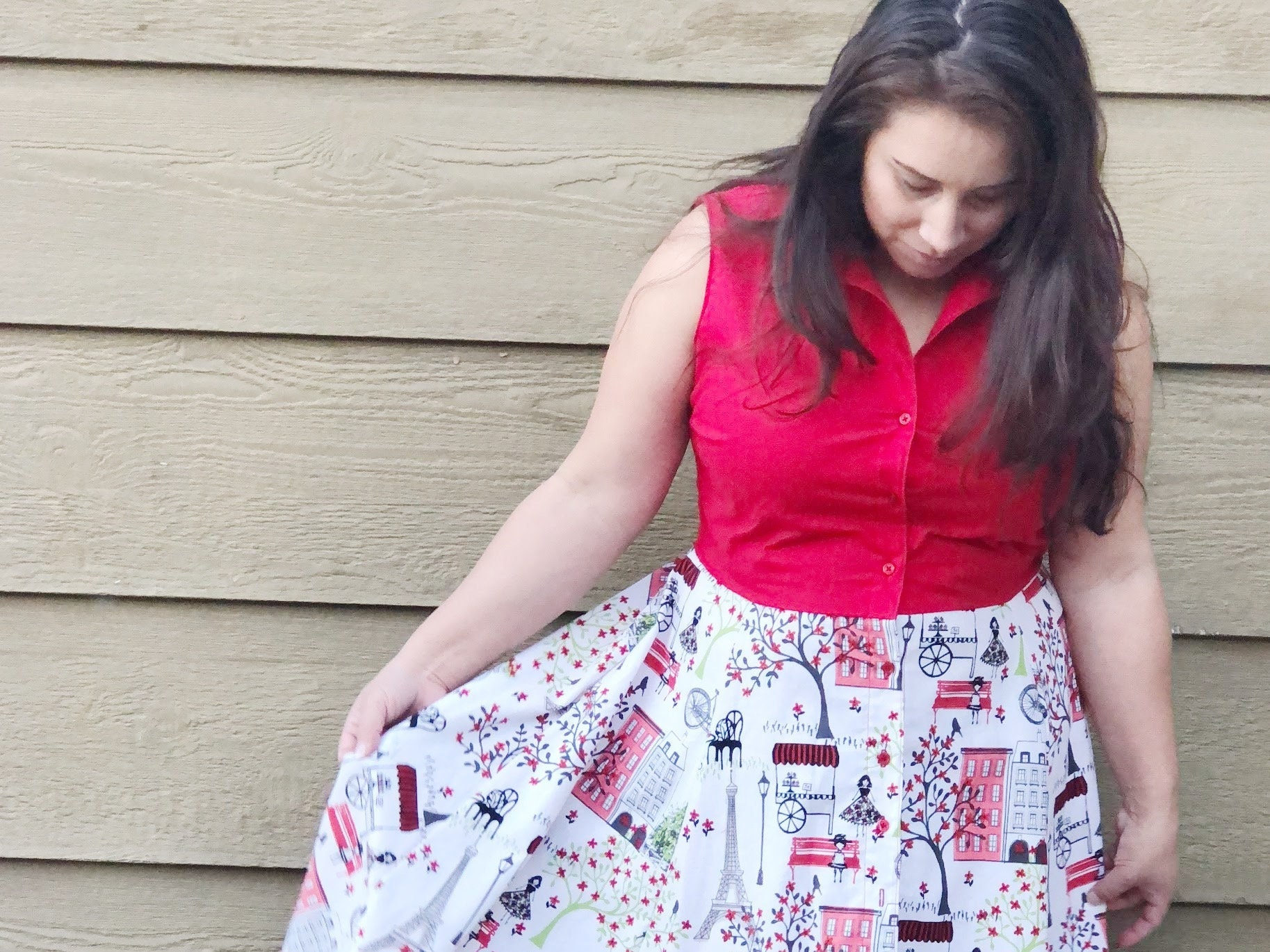 The Sofia PDF Sewing Pattern Collar Pattern Shirt Dress | Etsy