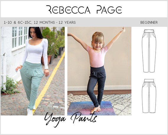 BUNDLE Yoga Pants PDF Sewing Pattern Comfy Pants Pattern | Etsy