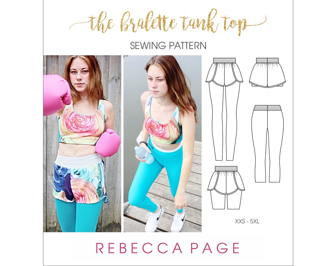 Sports Shorts & Leggings PDF Sewing Pattern XXS to 5XL | Etsy