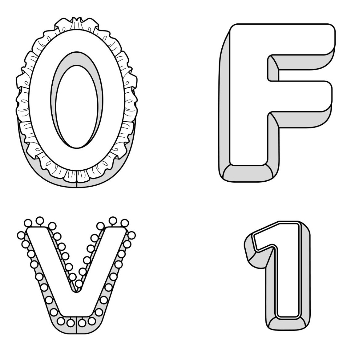 Alphabet Pillows PDF Sewing Pattern Pillow Pattern Letter | Etsy