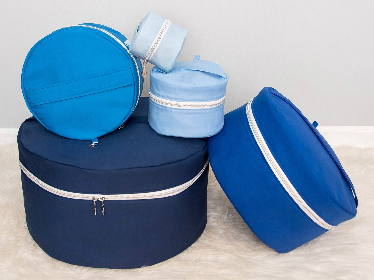 Round Zip Bags PDF Sewing Pattern Bag Pattern Zip Bags | Etsy UK