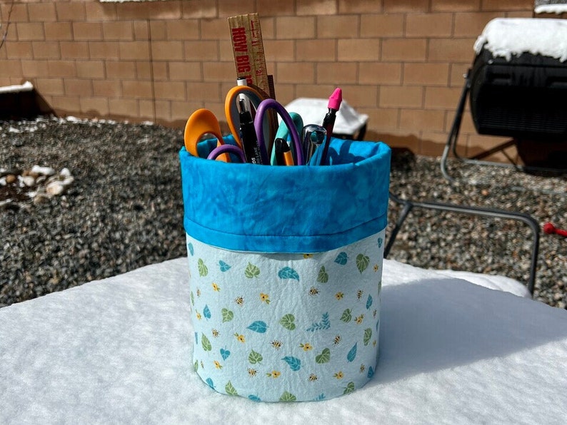 Round Fabric Basket Pdf Sewing Pattern Basket Pattern | Etsy