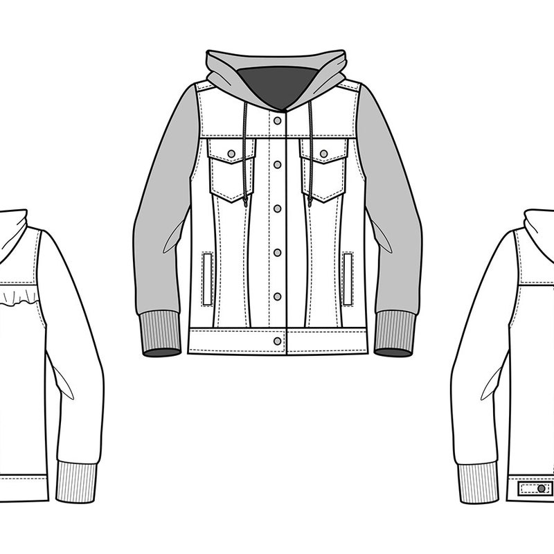 Hoodie Pattern - Etsy
