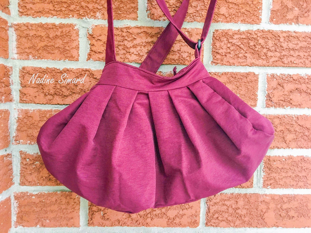 Pleated Bag PDF Sewing Pattern - Purse Pattern, Pleated Bag Pattern ...