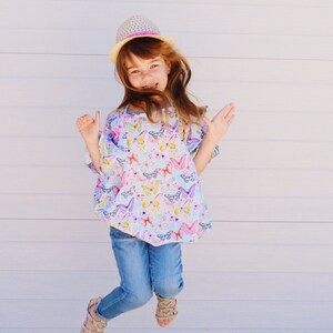Children’s Floaty Florence PDF Sewing Pattern - Top Pattern, Floaty Top ...