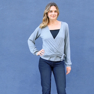 BUNDLE Wrap Cardigan PDF Sewing Pattern - Sweater Pattern, Wrap Cardi ...