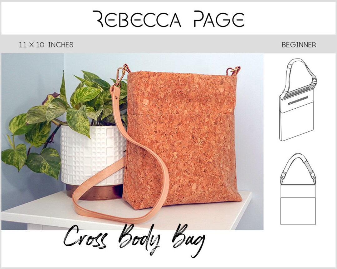 Cross Body Bag PDF Sewing Pattern Bag Sew, Bag PDF, Bag Pattern, Cross ...