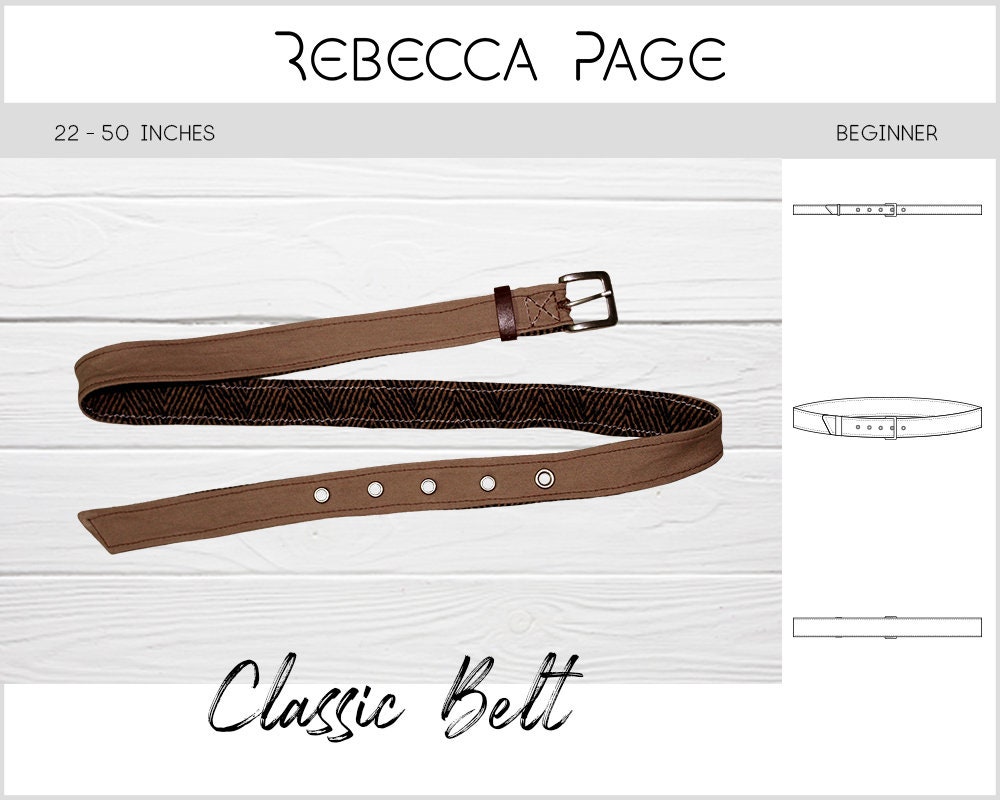 Classic Belt PDF Sewing Pattern Belt Pattern Classic Belt - Etsy UK