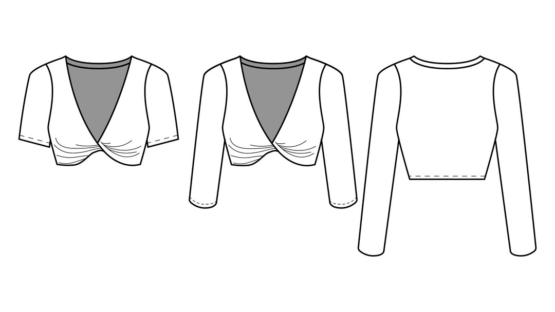 Talia Twist PDF Sewing Pattern - Twist Top Pattern, Talia Top Pattern ...
