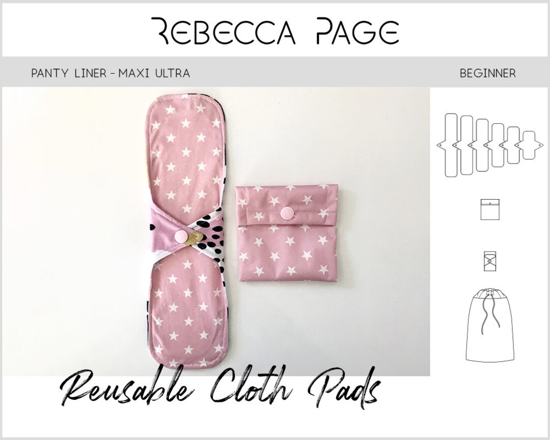 Reusable Cloth Pads PDF Sewing Pattern Underwear Pattern, Cloth Pads ...