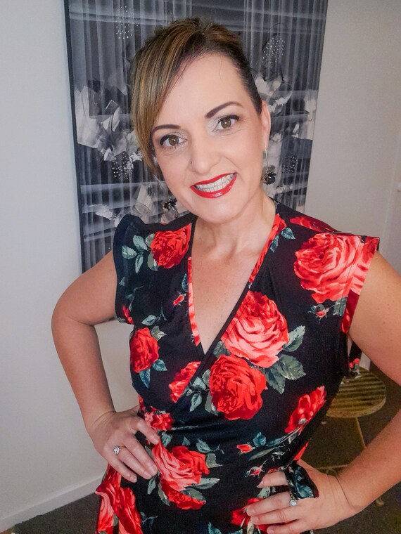 Flutter Wrap Dress PDF Sewing Pattern Sleeves Pattern Wrap | Etsy