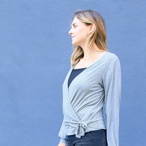 Wrap Cardigan PDF Sewing Pattern - Sweater Pattern, Wrap Cardi Pattern ...