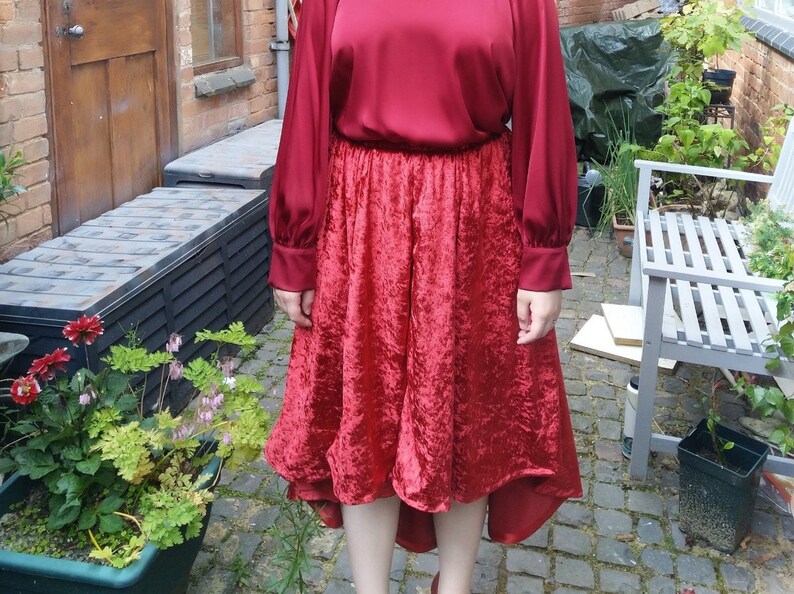 Ruffled High Low Skirt PDF Sewing Pattern Skirt Pattern | Etsy