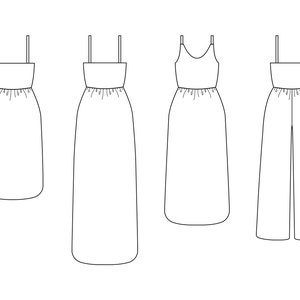 Cami Romper & Dress PDF Sewing Pattern - Cami PDF, Cami Sew, Cami ...