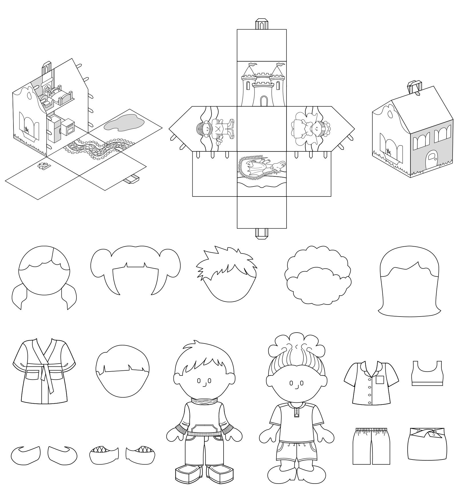 Doll House Bundle PDF Sewing Pattern Toy Pattern Doll House | Etsy