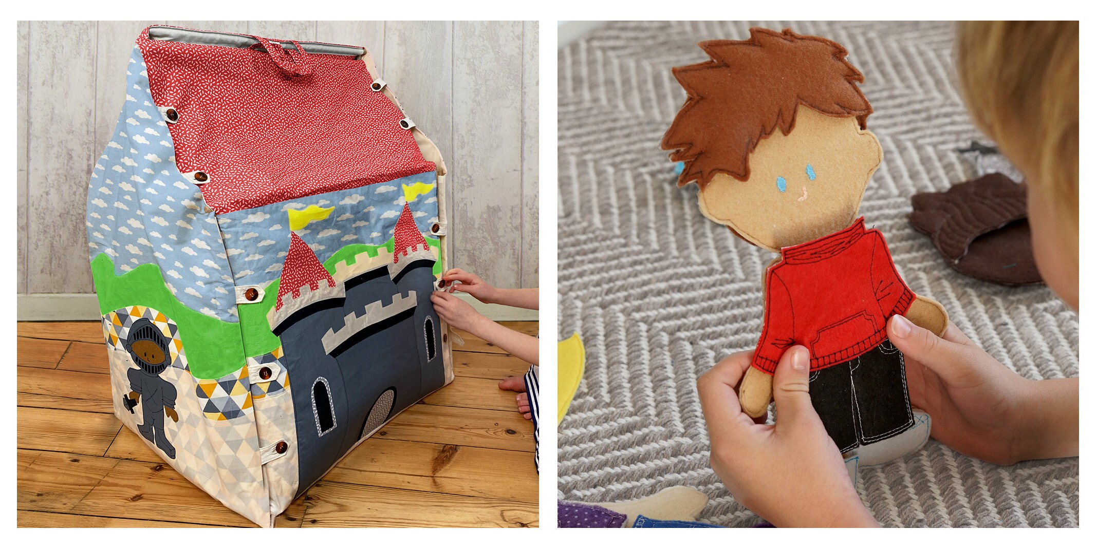 Doll House Bundle PDF Sewing Pattern Toy Pattern Doll House | Etsy