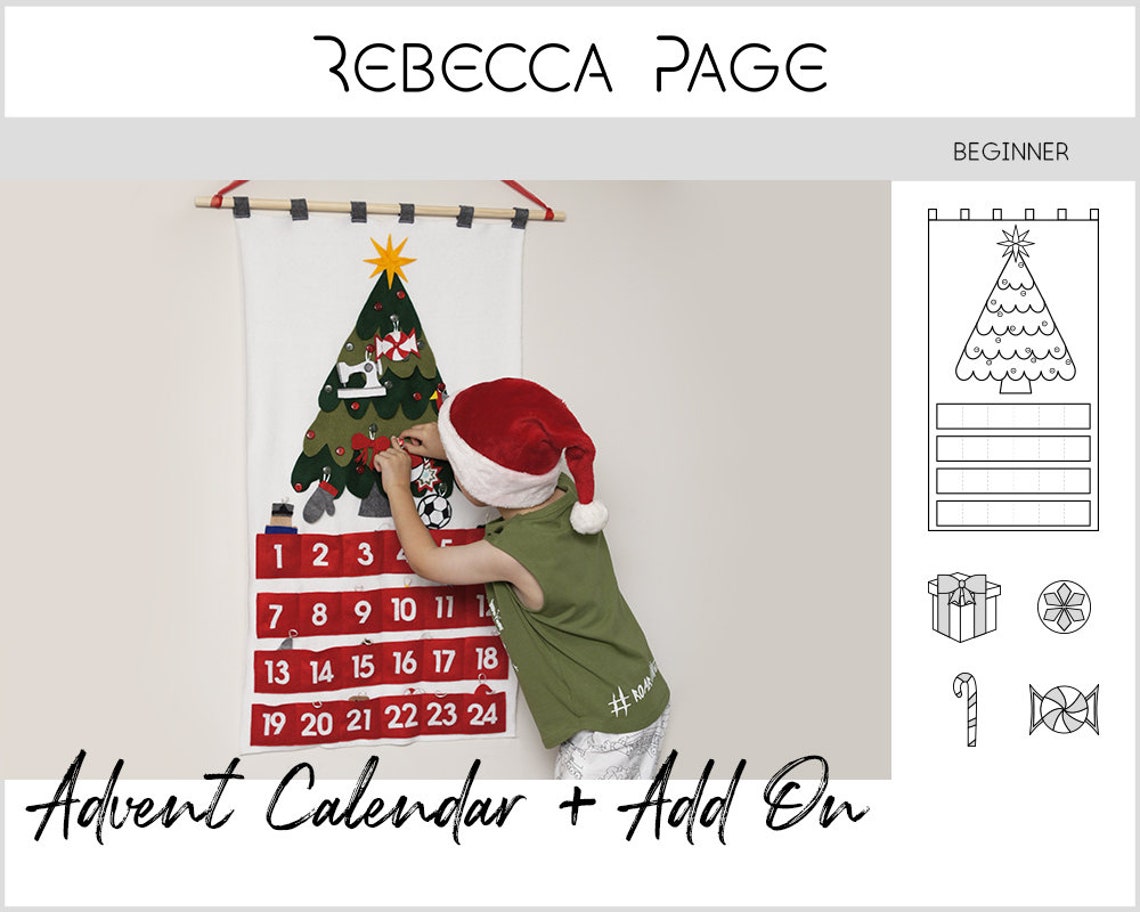 Advent Calendar PDF Sewing Pattern Christmas Pattern Advent - Etsy Canada