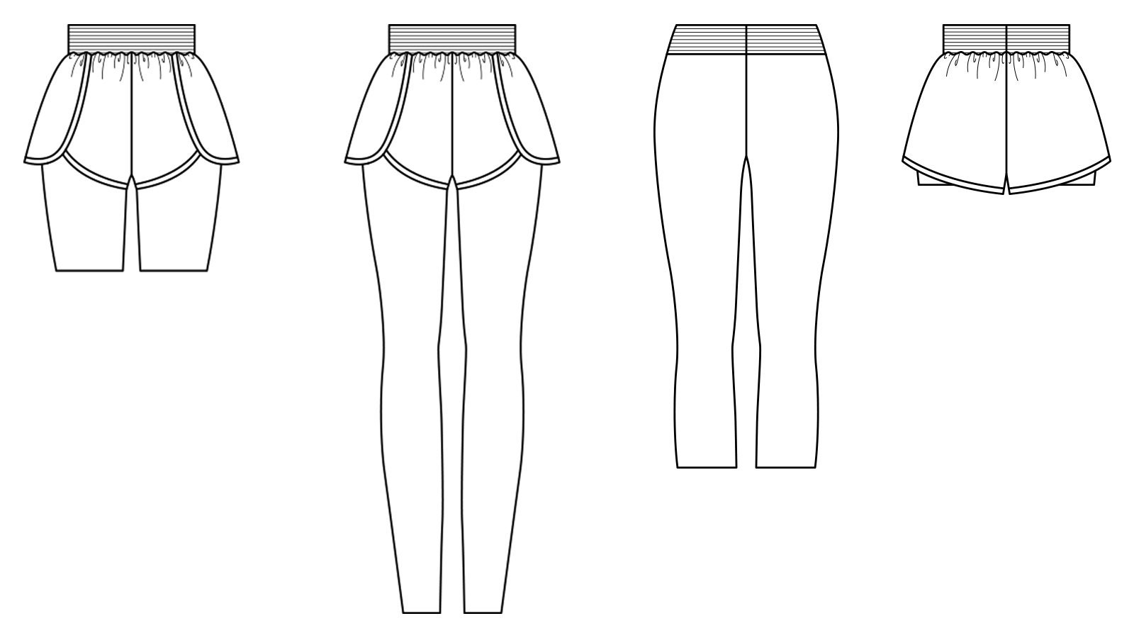 Sports Shorts & Leggings PDF Sewing Pattern Bottoms Pattern - Etsy UK