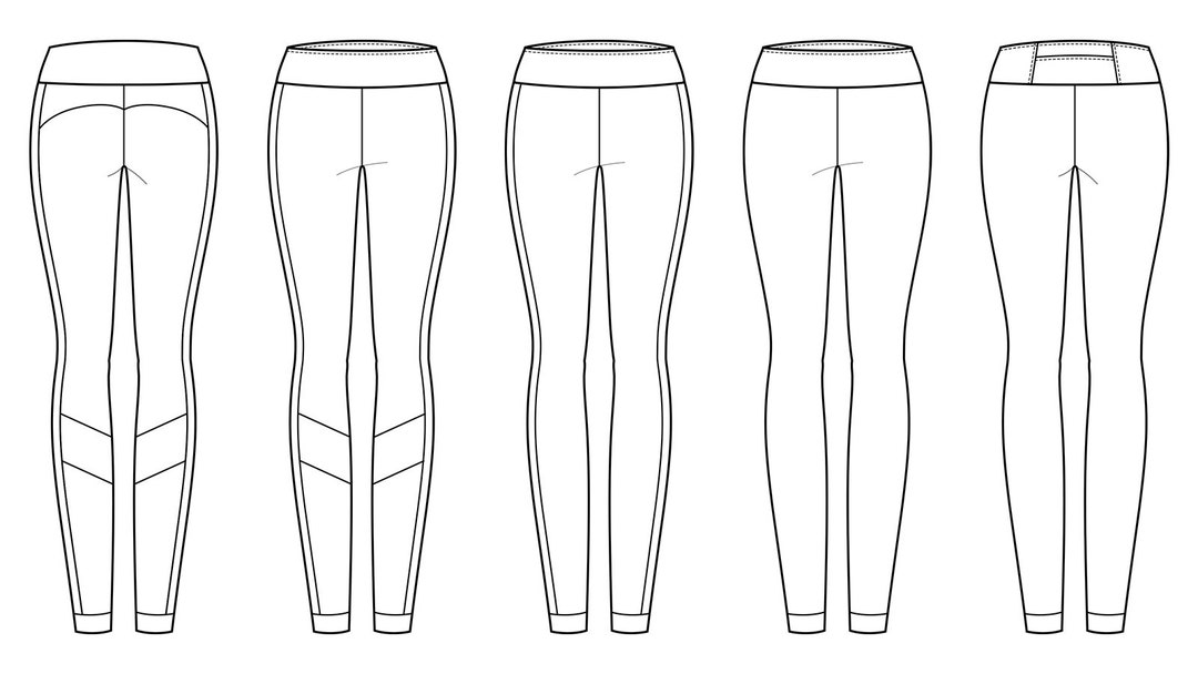 Lily Leggings PDF Sewing Pattern - Pants Pattern, Custom Leggings ...