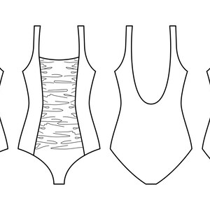 Childrens Ruched Swimsuit PDF Sewing Pattern Swimsuit - Etsy UK