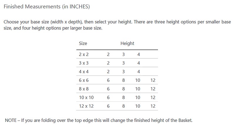 Fabric Baskets PDF Sewing Pattern 25 Sizes Fabric Box | Etsy