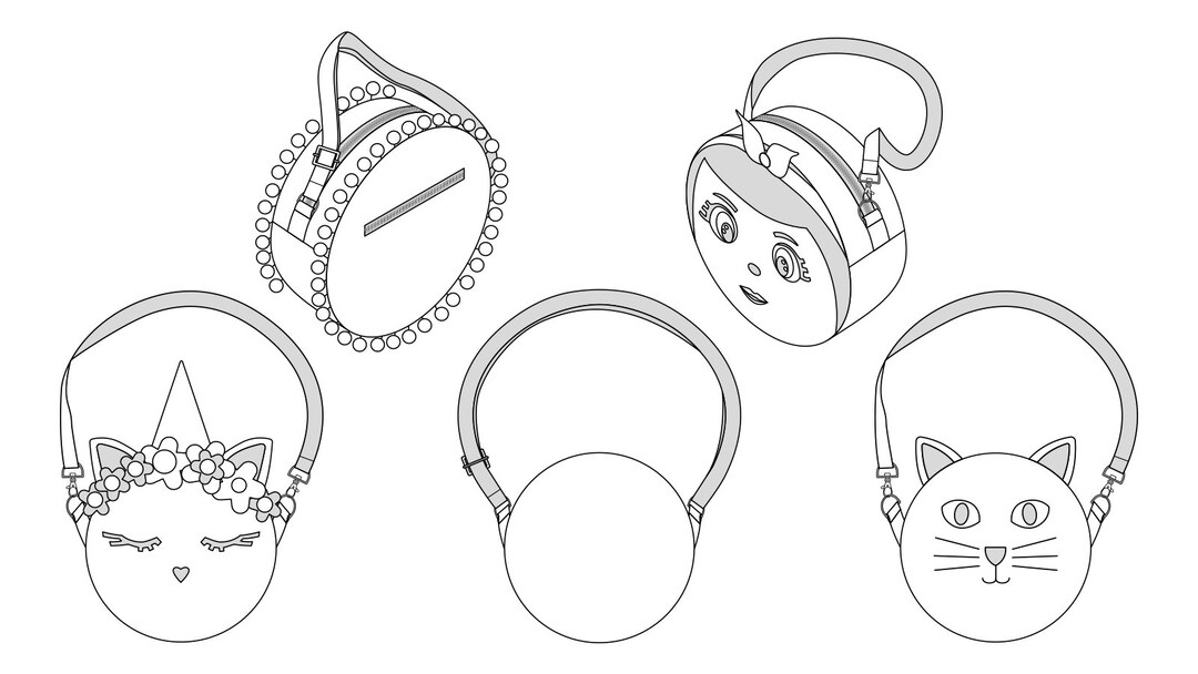 Magical Round Purse PDF Sewing Pattern - Purse Pattern, Round Purse ...