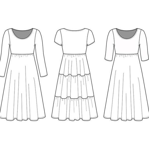 Modest Dress Pattern - Etsy