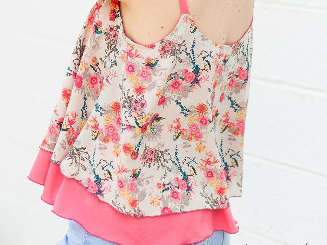 Chloe Cami PDF Sewing Pattern - Cami Pattern, Cami Top Pattern, Flowy ...