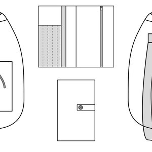 BUNDLE Back to School PDF Sewing Pattern Pouch Pattern, Pencil Case ...