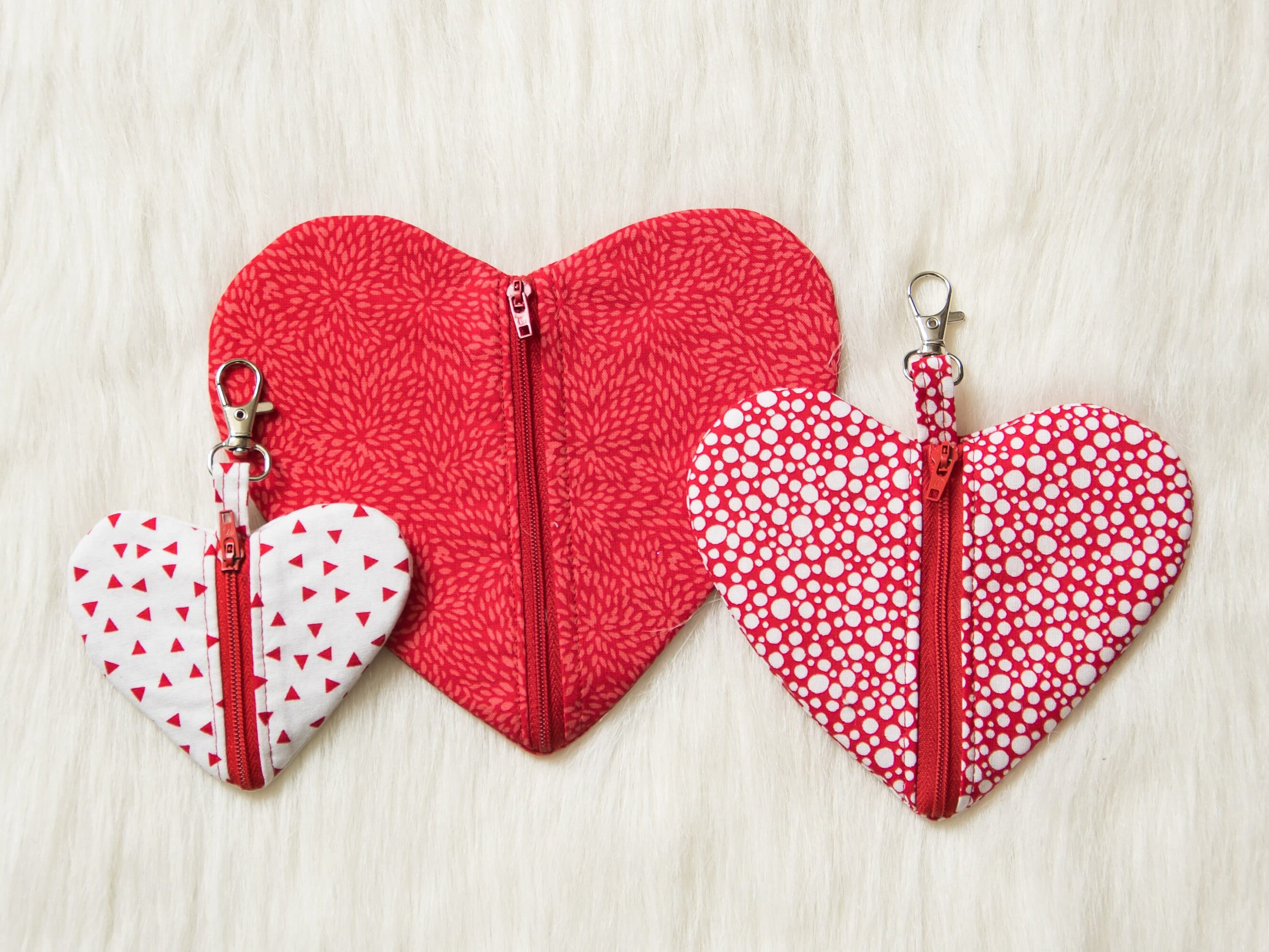 Heart Zip Pouch PDF Sewing Pattern Pouch Pattern Heart | Etsy