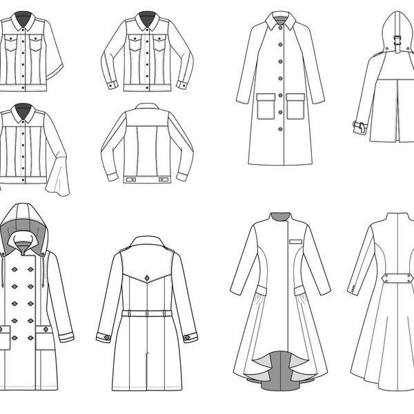Winter Coat Pattern - Etsy