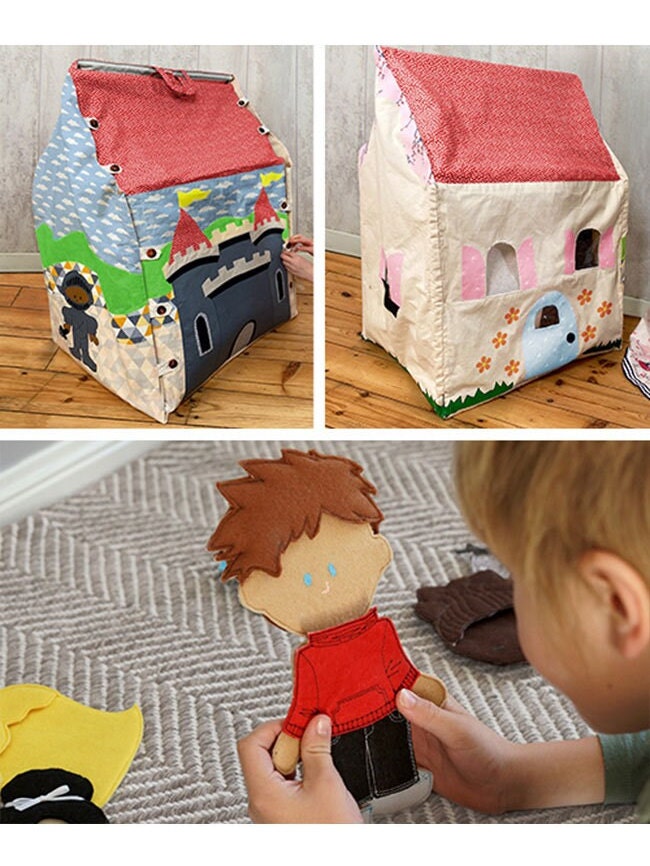 Doll House Bundle PDF Sewing Pattern Toy Pattern Doll House | Etsy