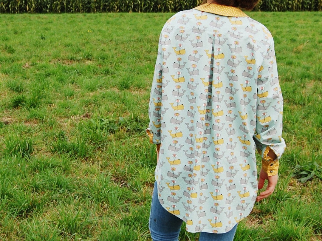 Classic Blouse PDF Sewing Pattern Blouse Pattern, Button up Pattern ...