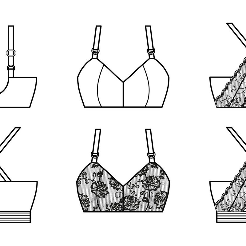 Bra Pattern - Etsy