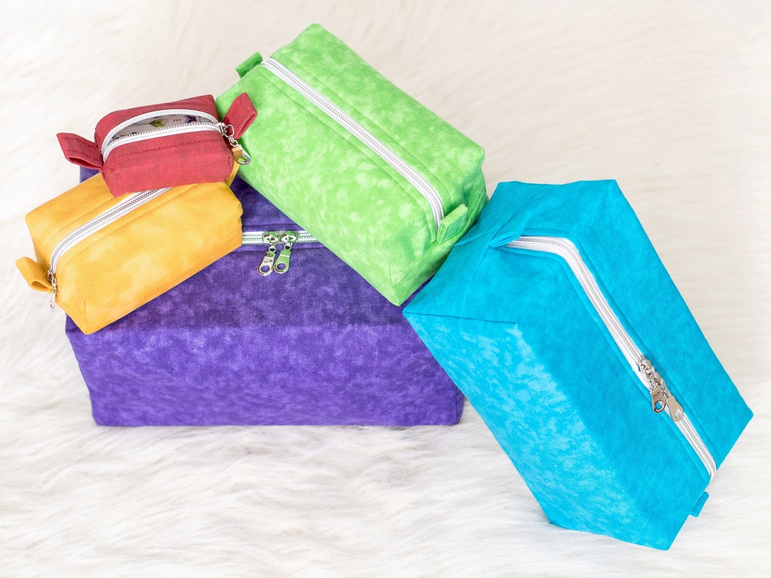 Boxy Pouch Set PDF Sewing Pattern Zip Storage Pattern, Boxy Pouch ...