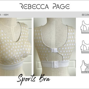 Sports Bra PDF Sewing Pattern Bra Pattern, Sports Bra Pattern, Sports ...
