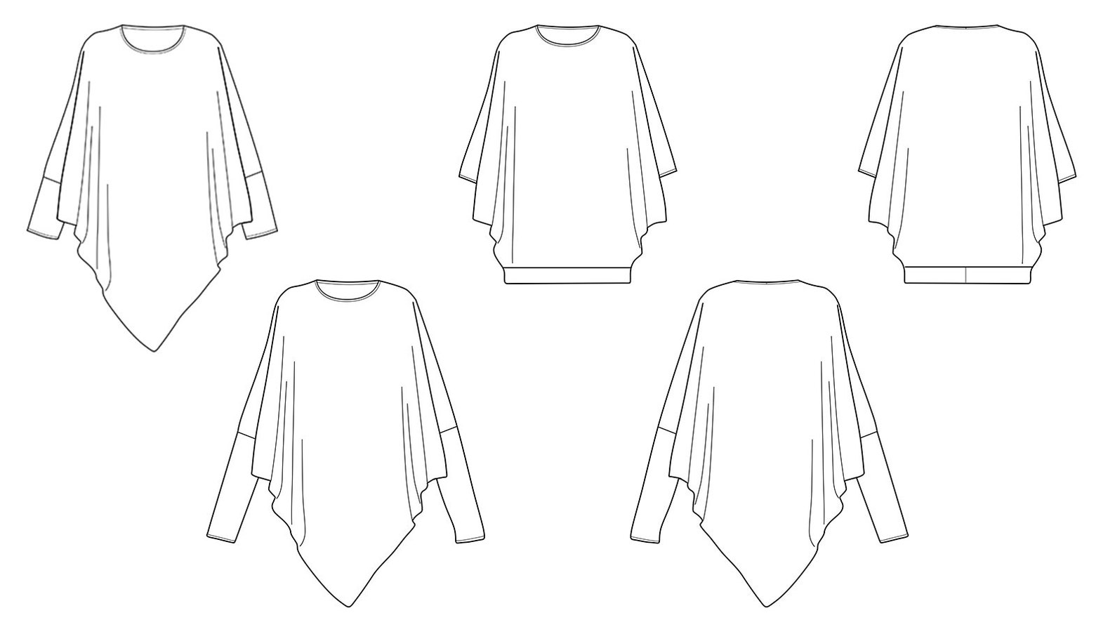 Dreamy Drape PDF Sewing Pattern Blouse Pattern Drape Top - Etsy