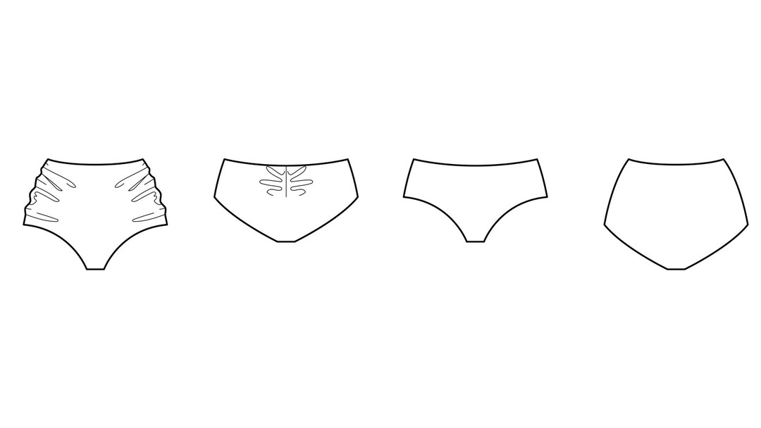 BUNDLE Two Piece Swim Set PDF Sewing Pattern Swimwear Pattern, Swim Set ...