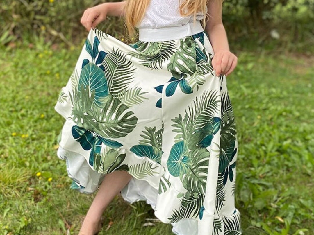 Ruffled High-low Skirt PDF Sewing Pattern Skirt Pattern, Hi-low Skirt ...