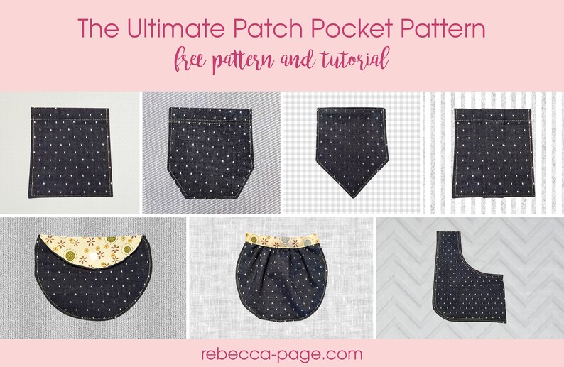 Ultimate Patch Pocket PDF Sewing Pattern Pockets Pattern | Etsy