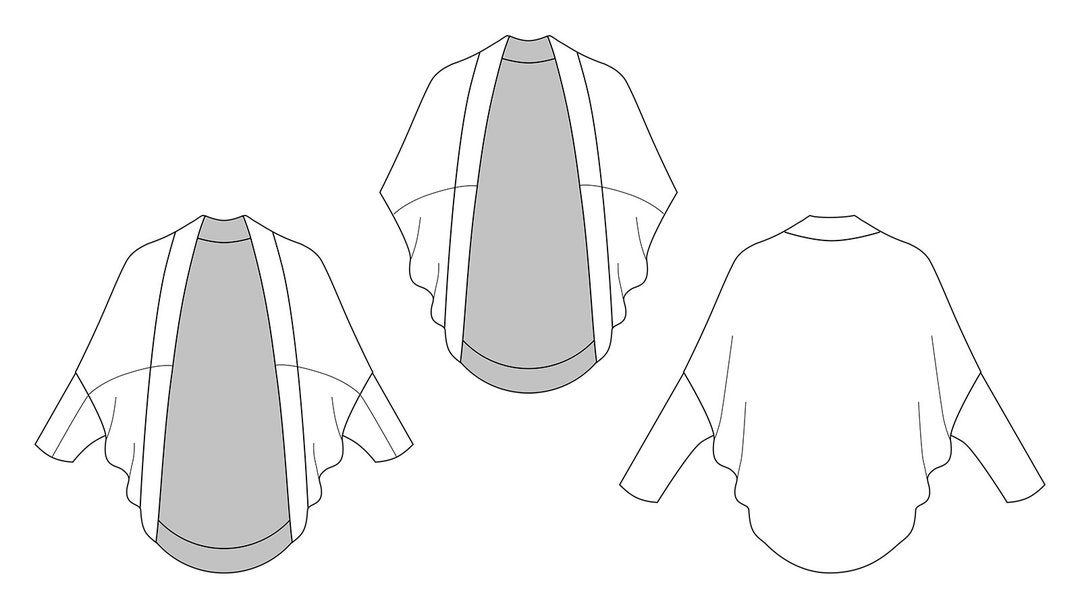 Cora Cocoon PDF Sewing Pattern Sweater Pattern, Cora Cocoon Pattern ...