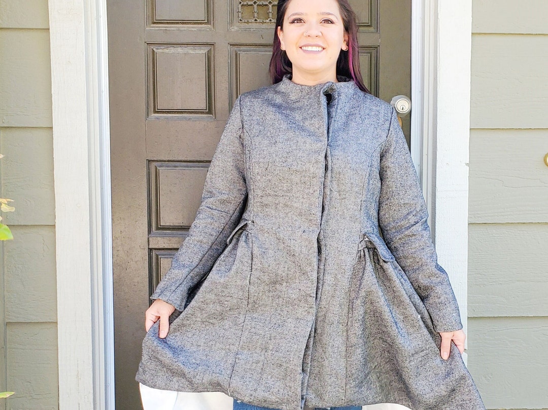 Stella Coat PDF Sewing Pattern Coat Pattern, Winter Coat Pattern ...