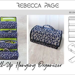 Roll up Hanging Organizer PDF Sewing Pattern - Hanging Organizer, Roll ...